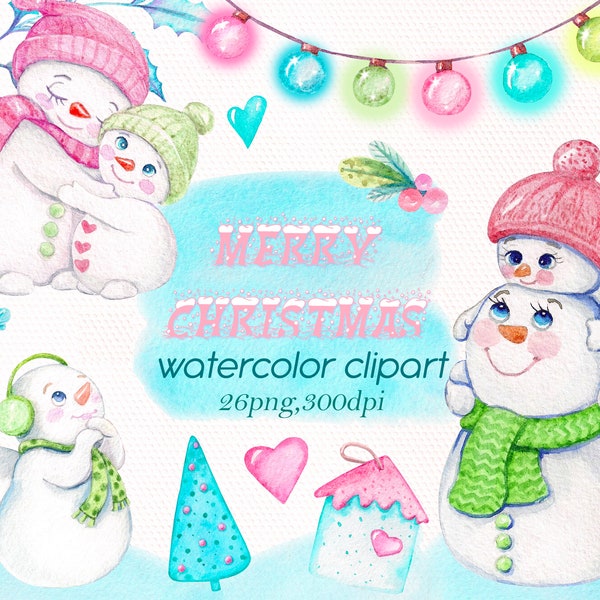 Snowman Clip Art - Etsy