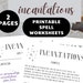 Printable Incantations Pages, Ideal Add in for Spell Book Examples and ...