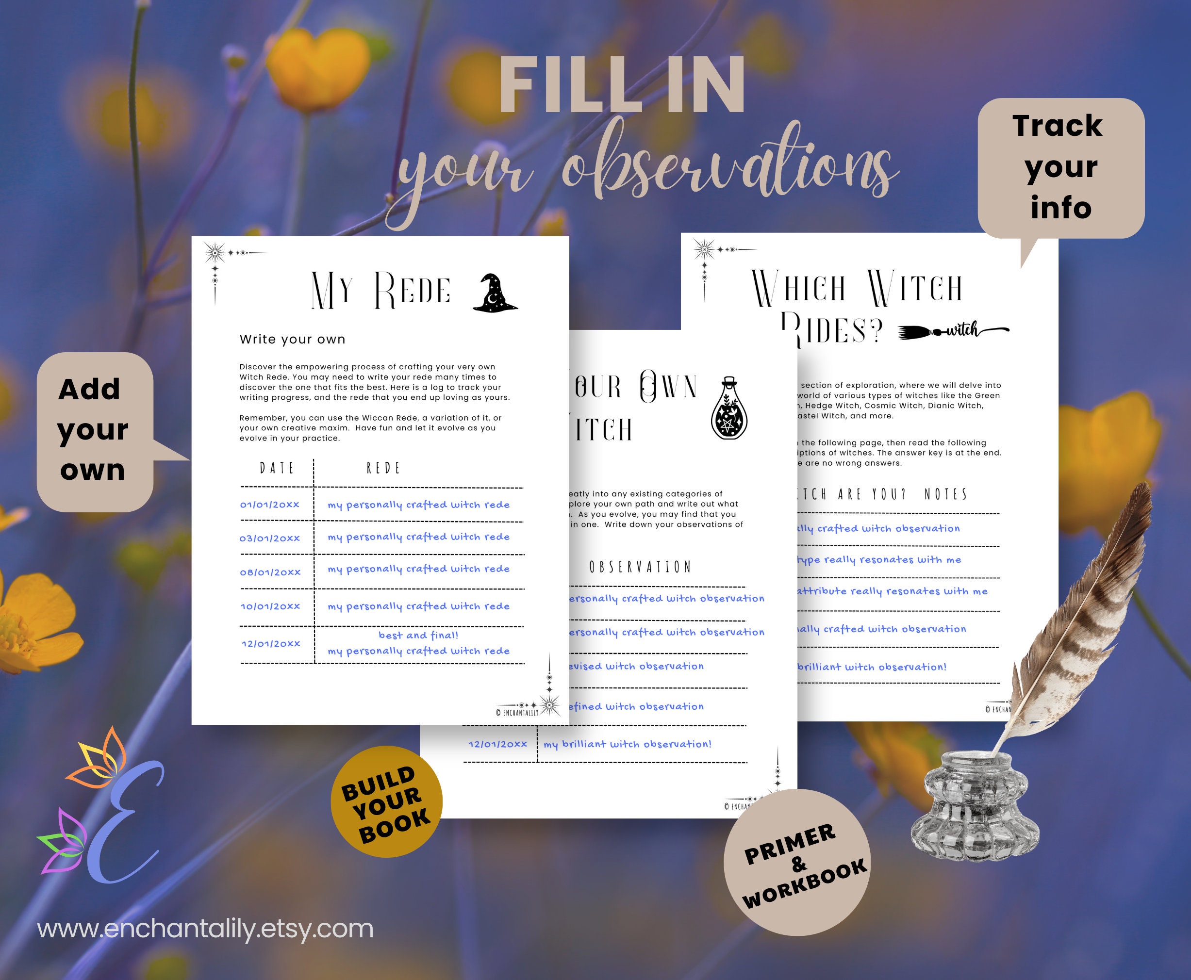 Printable * Which Witch? Primer Guide & Workbook - Witchcraft Practice ...
