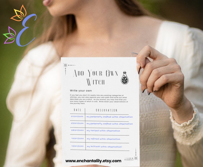 Printable * Which Witch? Primer Guide & Workbook - Witchcraft Practice ...