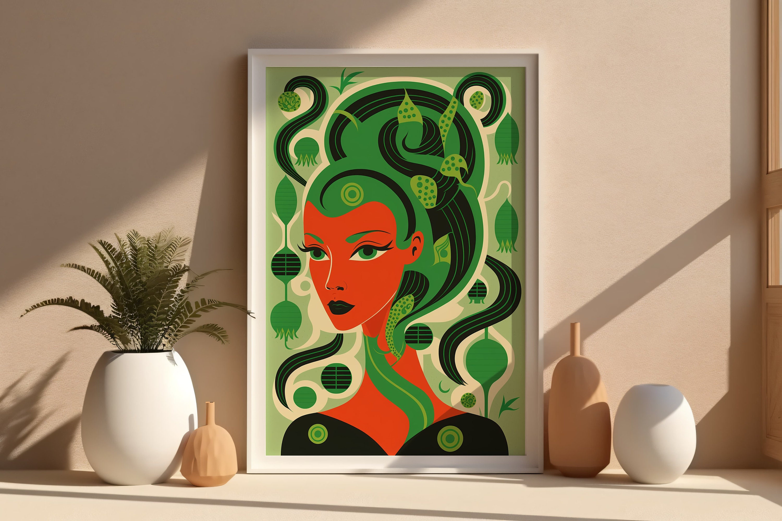 Medusa Portrait Alien Woman Dangerous Woman Stylish Woman Printable ...