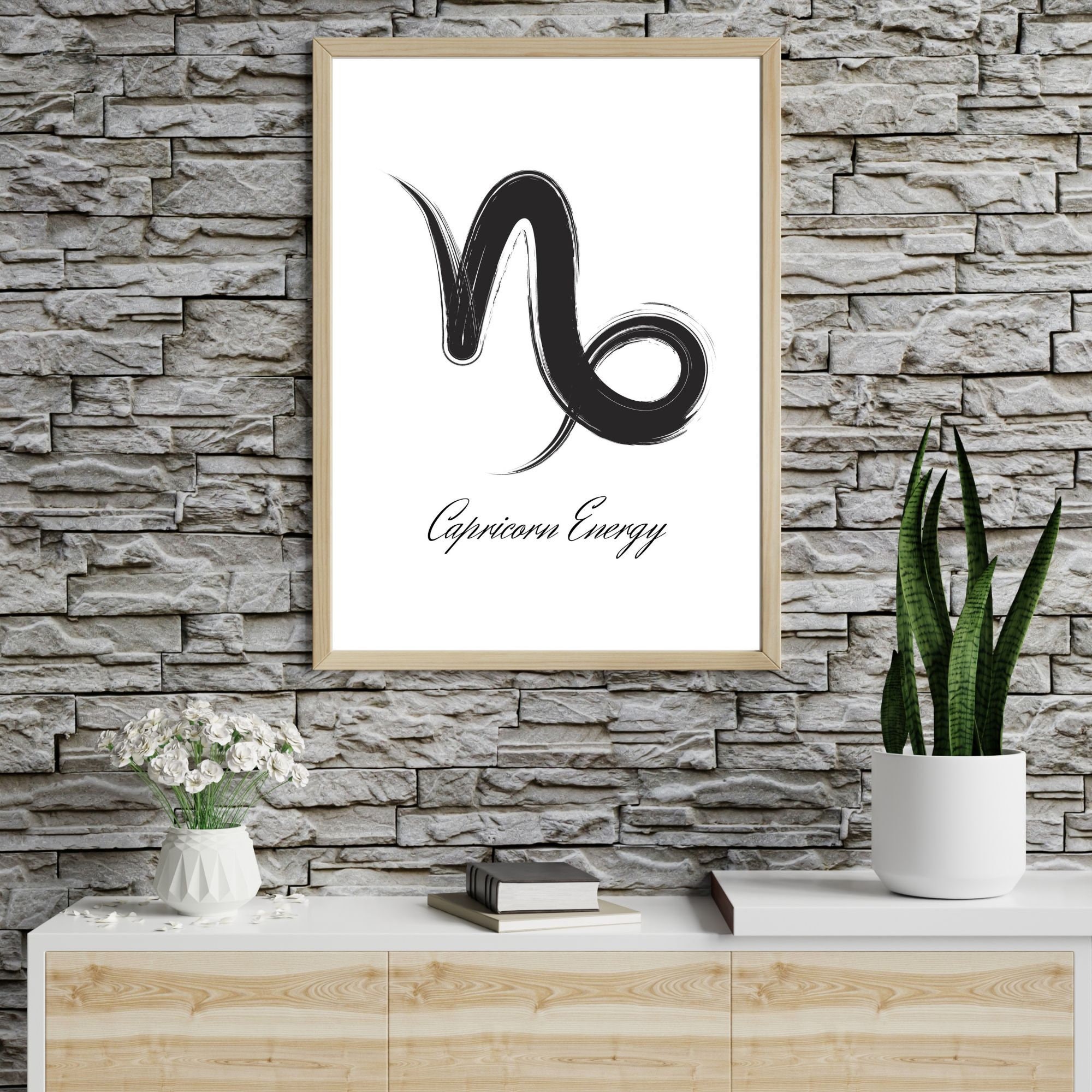 Capricorn Energy Poster/zodiac Sign Capricorn Print/home Office Wall ...