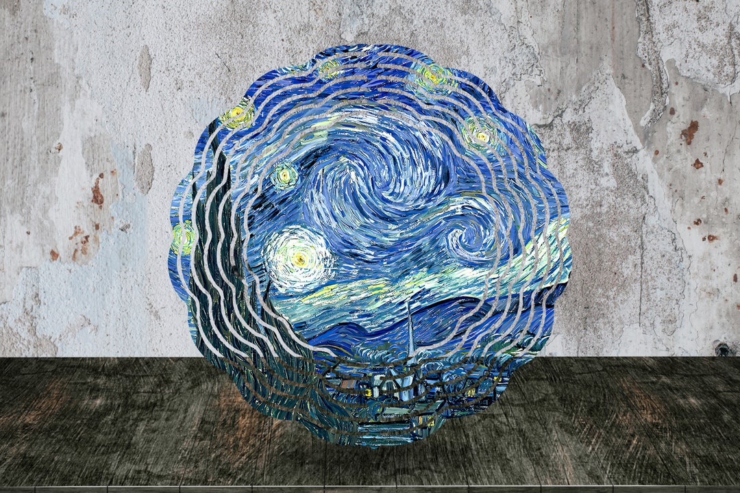 Starry Night Wind Spinner, Star Decor, Yard Decor, Garden Decor, Spring ...