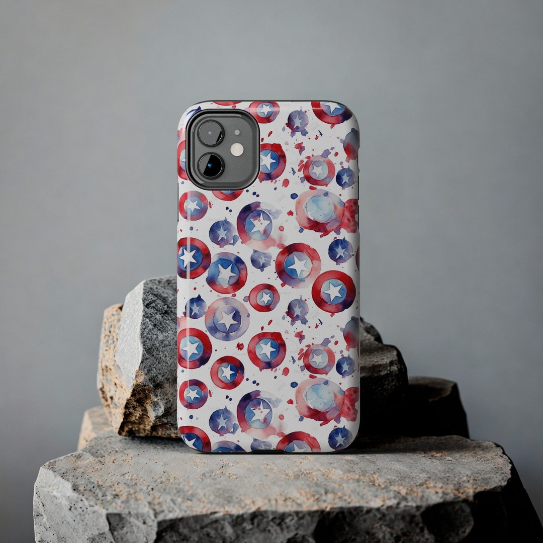 IPhone Marvel Superhero Case Featuring Captain America Shield Comic ...