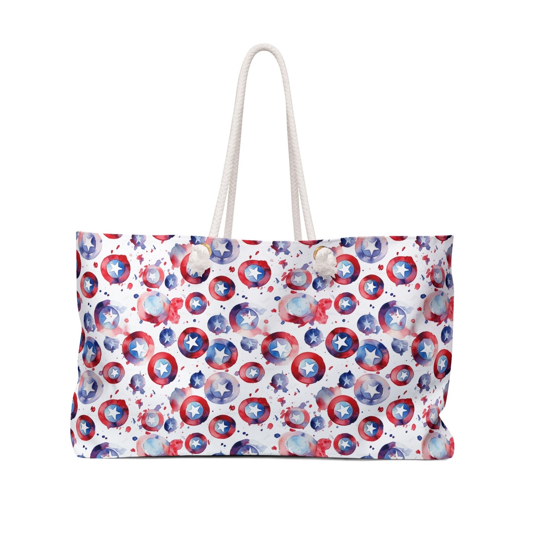 Marvel Captain America Watercolor Weekender Travel Bag Unique Gift for ...