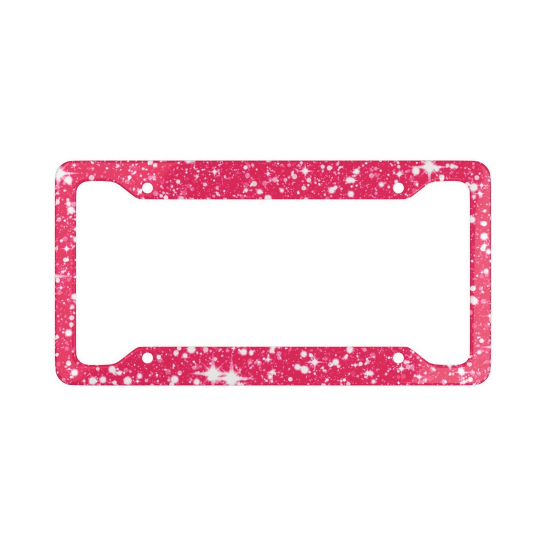 Pink Sparkle License Plate Frame - Etsy