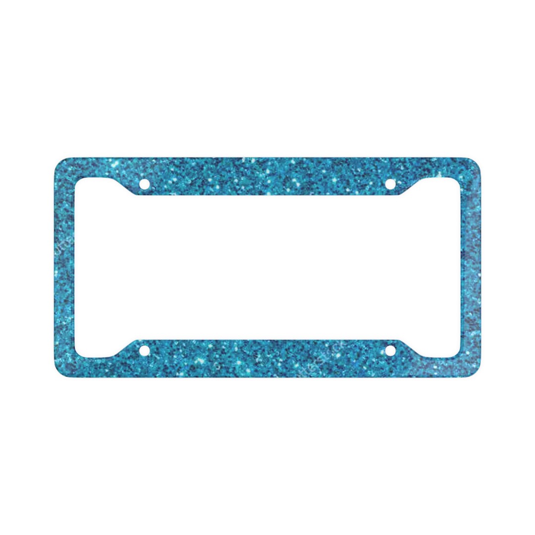 Blue Sparkle License Plate Frame - Etsy