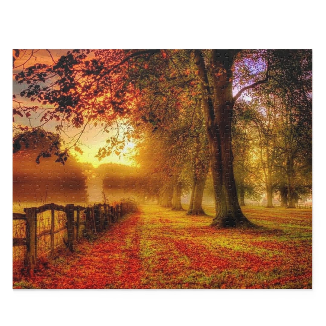 Fall Leaves Puzzle (120, 252, 500-piece) - Etsy