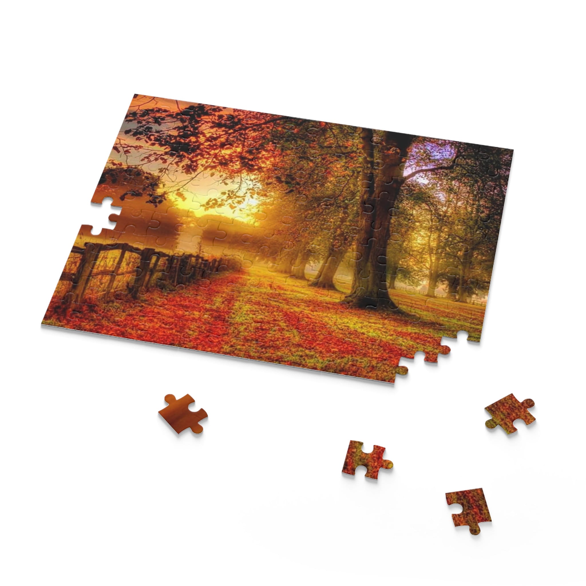 Fall Leaves Puzzle (120, 252, 500-piece) - Etsy