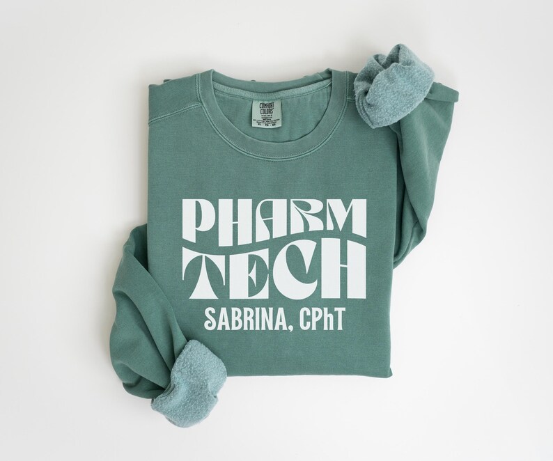 Personalized Pharmacy Tech Shirt, Retro Pharmacy Technician Comfort ...