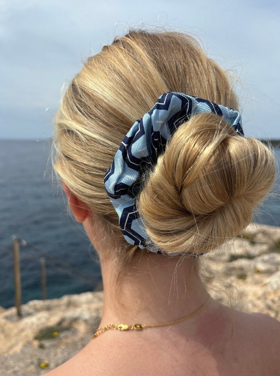 Handmade Scrunchie, Sustainable Eco-friendly, Vibrant Cotton & Silk ...