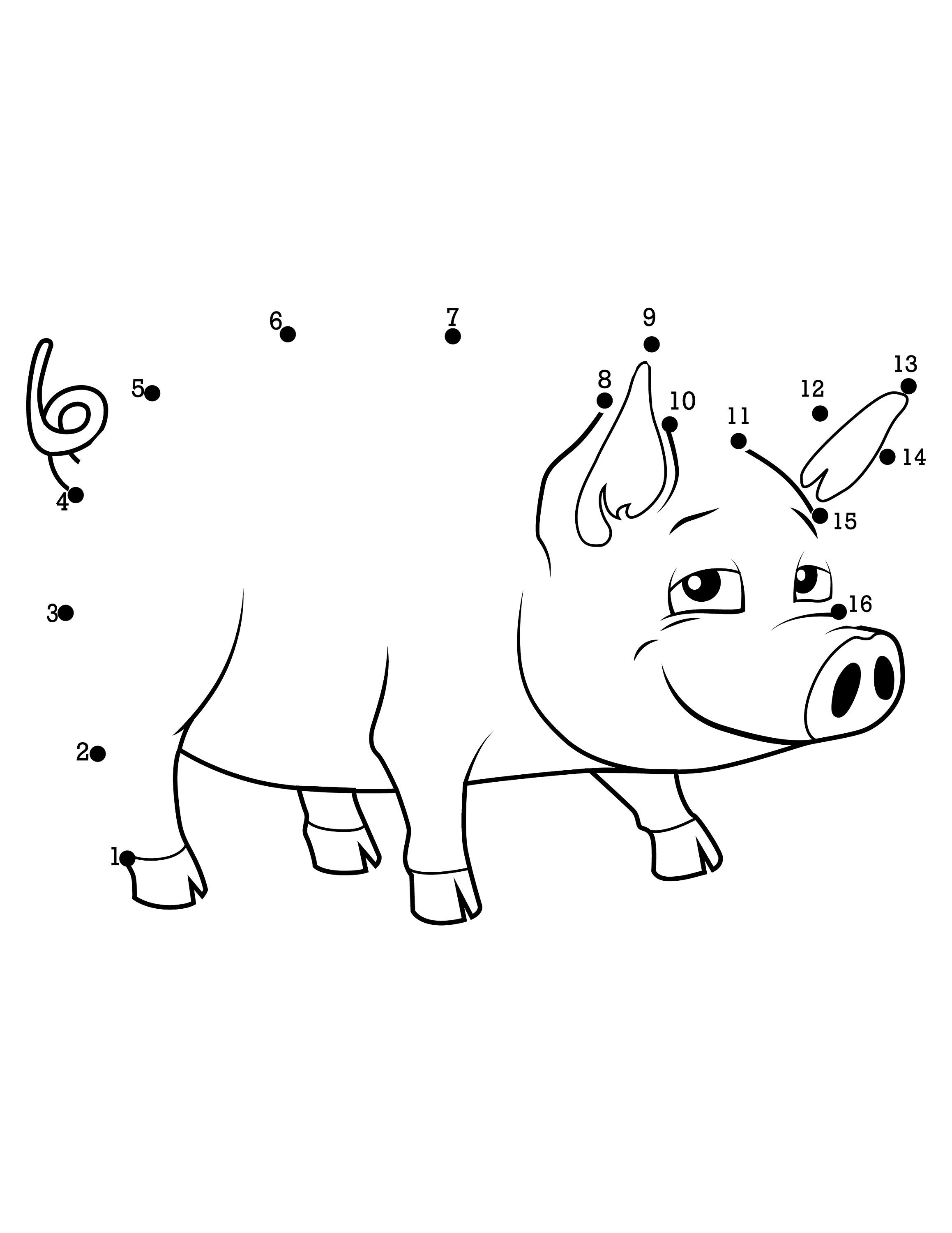 FARM Dot to Dot Coloring Pages 10 Ready to Use PNG 8 - Etsy