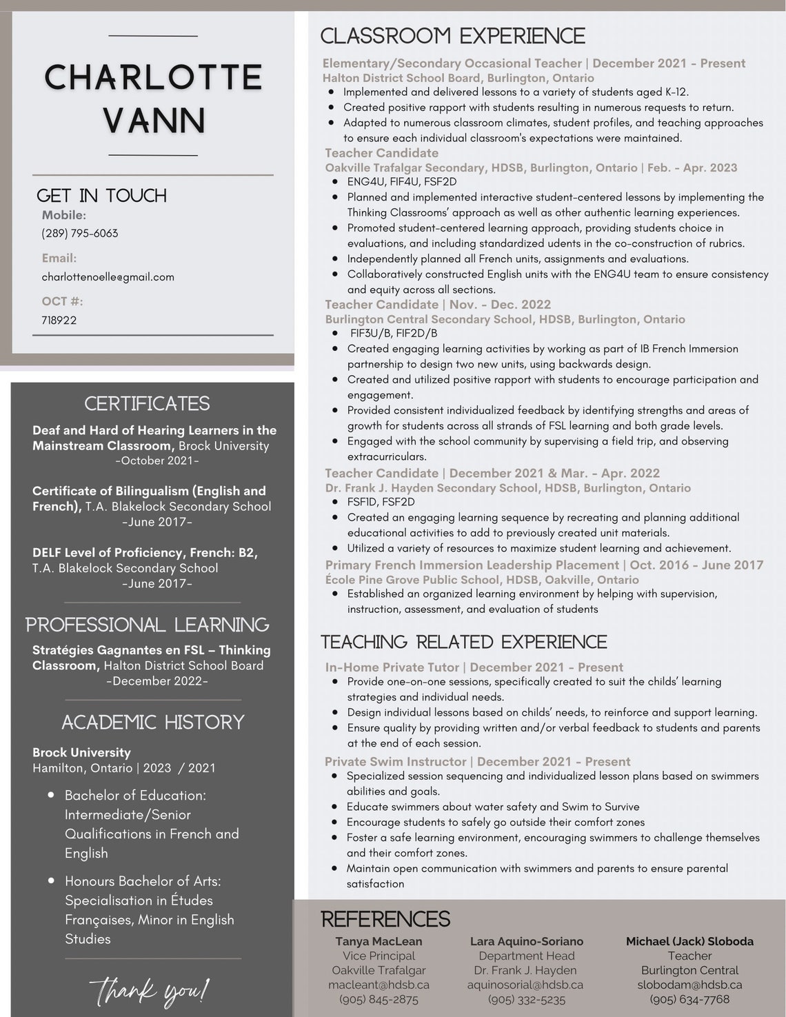 Attractive Custom Resume Template - Etsy