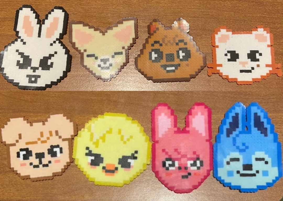 Kpop Stray Kids SKZ SKZOO Perler Bead Keychains Perlers Keychain Charms ...