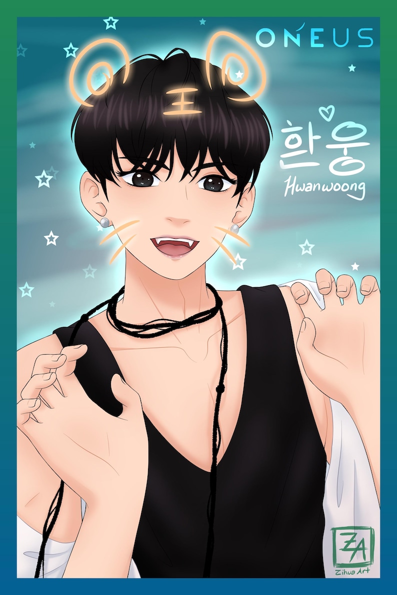 ONEUS Kpop PC Photocards Fanart Print Poster Posters Hwanwoong Leedo ...