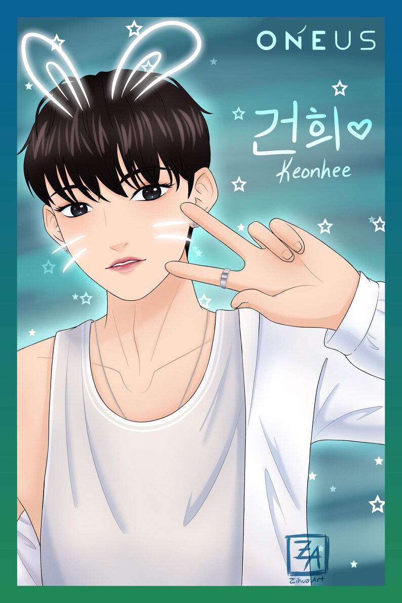 ONEUS Kpop PC Photocards Fanart Print Poster Posters Hwanwoong Leedo ...