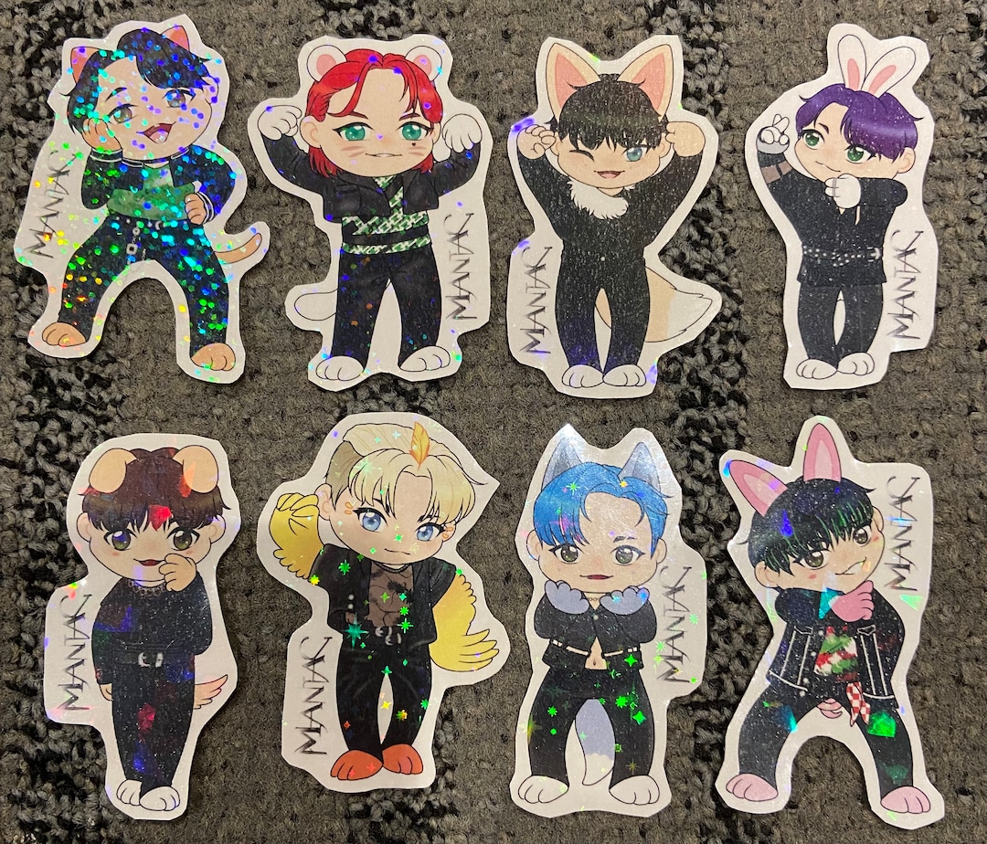 Kpop Stray Kids SKZ Skzoo ODDINARY Maniac Holographic Stickers Fanart ...