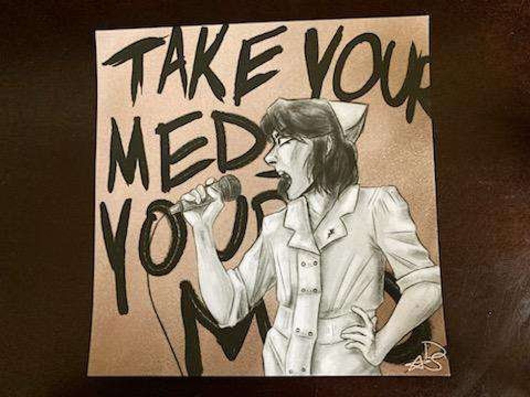 Nurse Gerard Way Tells You to Take Your Meds - Print - Etsy