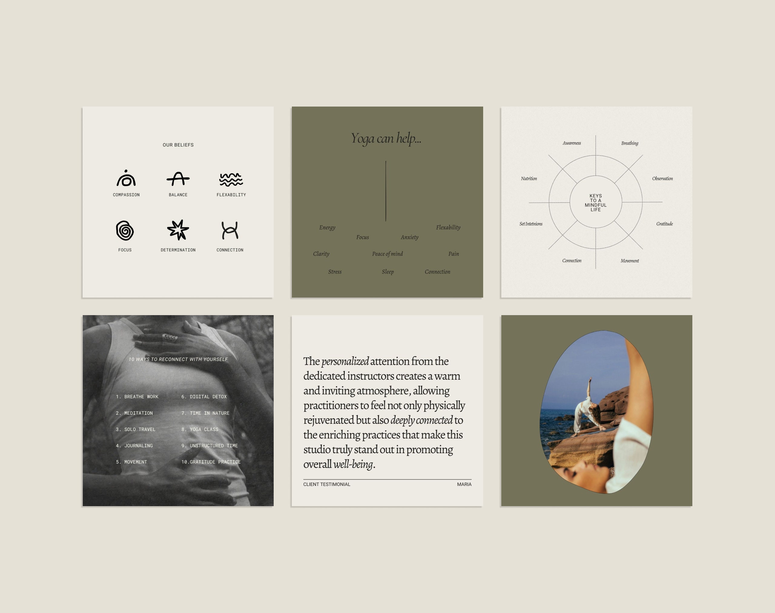 Yoga Studio Instagram Templates Pilates Studio Templates Fitness Social ...