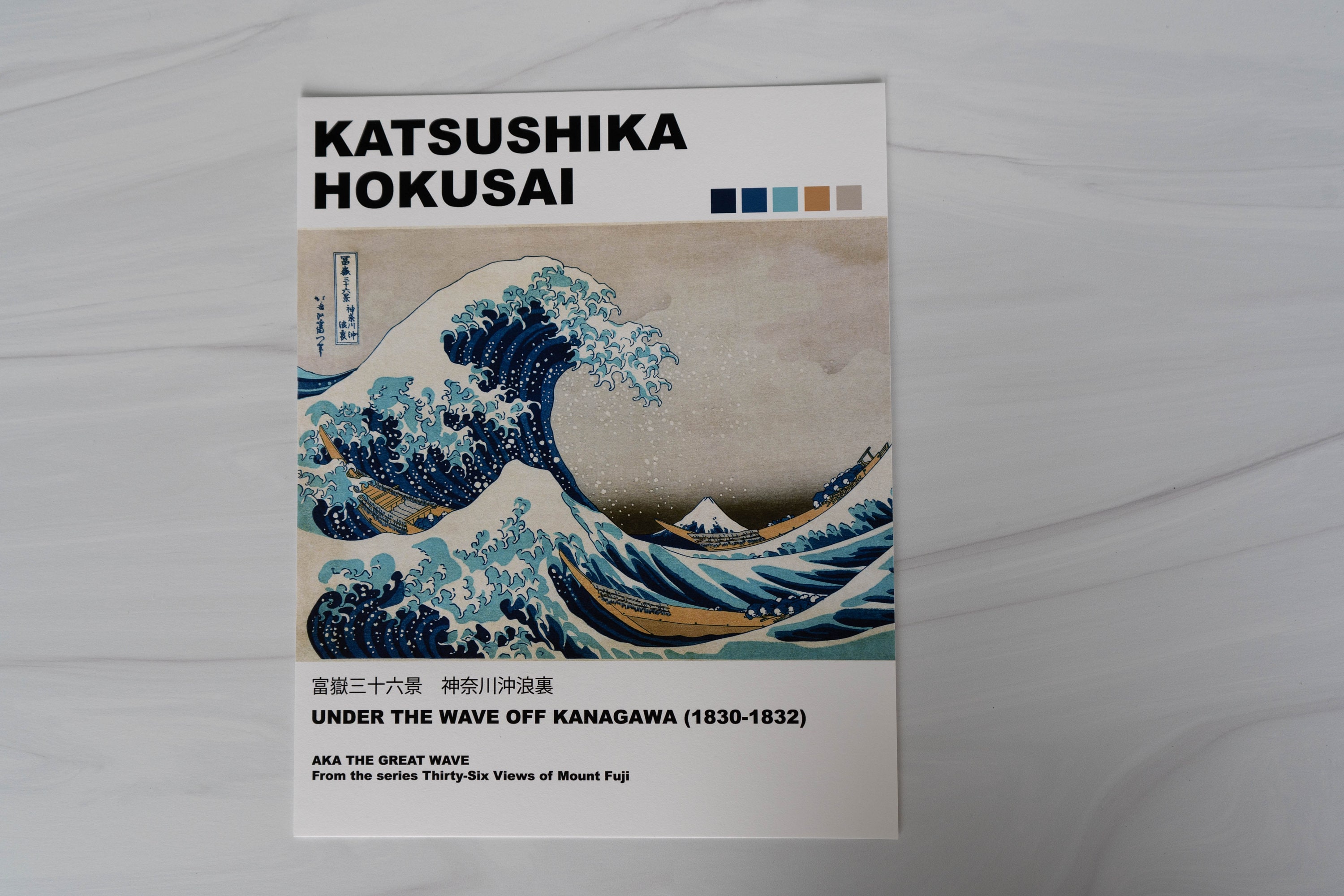 The Great Wave off Kanagawa Poster, Japan Print, Hokusai Print ...