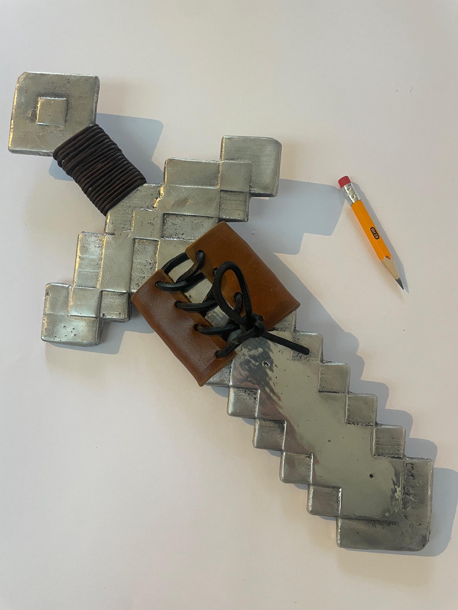 Minecraft Handmade Metal Sword – Real Metal Cosplay Prop, Gamer Gift ...