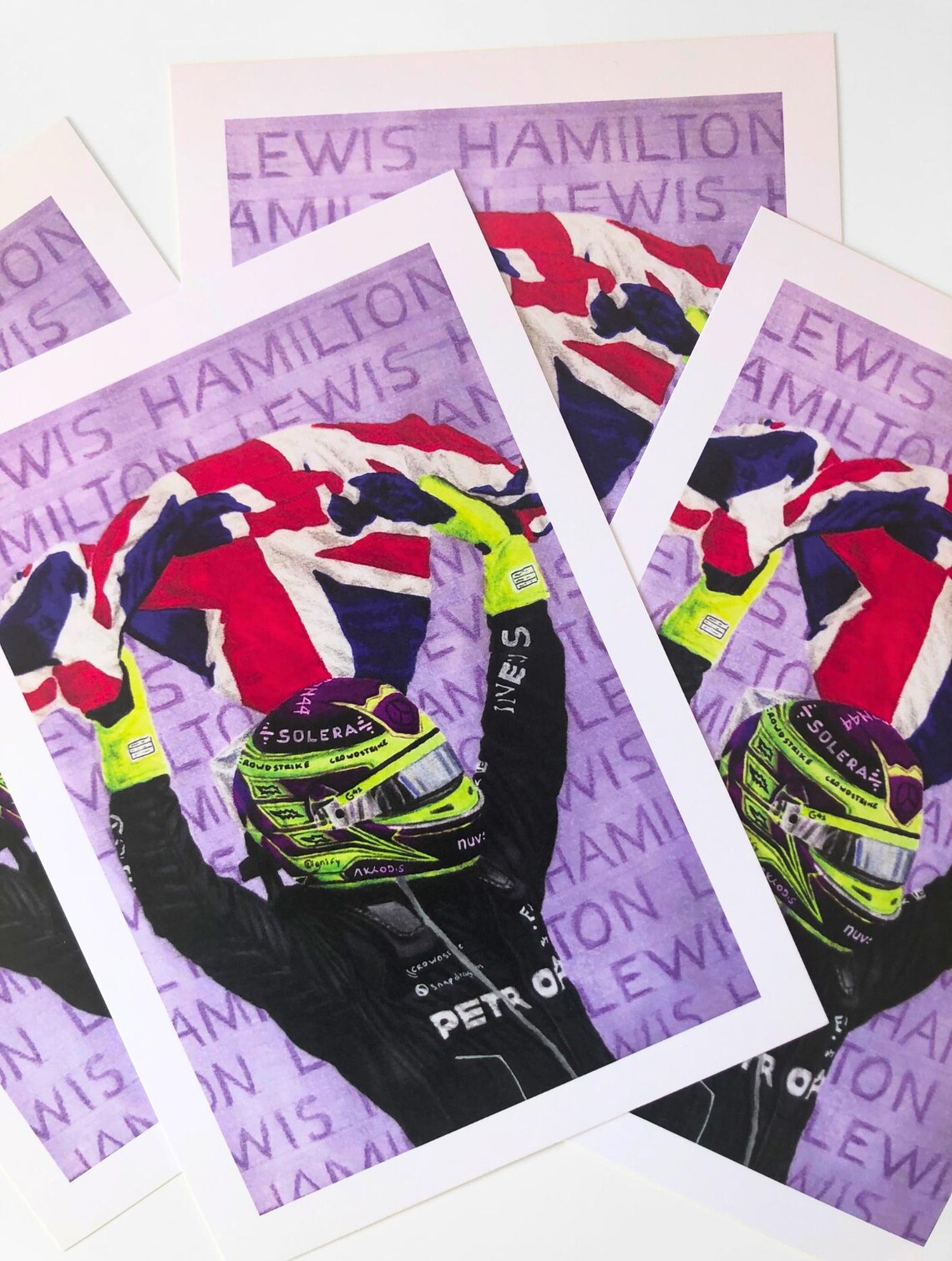 Lewis Hamilton Hand-drawn Print | A5 Size - Etsy