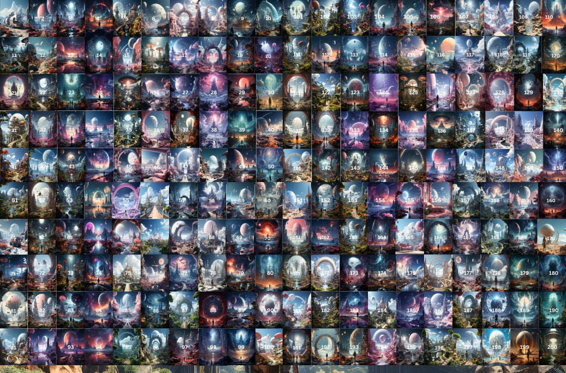 250 Sci-fi Fantasy Series 2 Complete Collection Printable Digital Paper ...