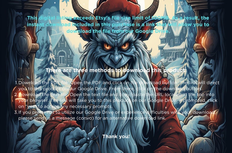 75 Krampus Holiday Collection Digital Papers, Krampus Christmas, Dark ...