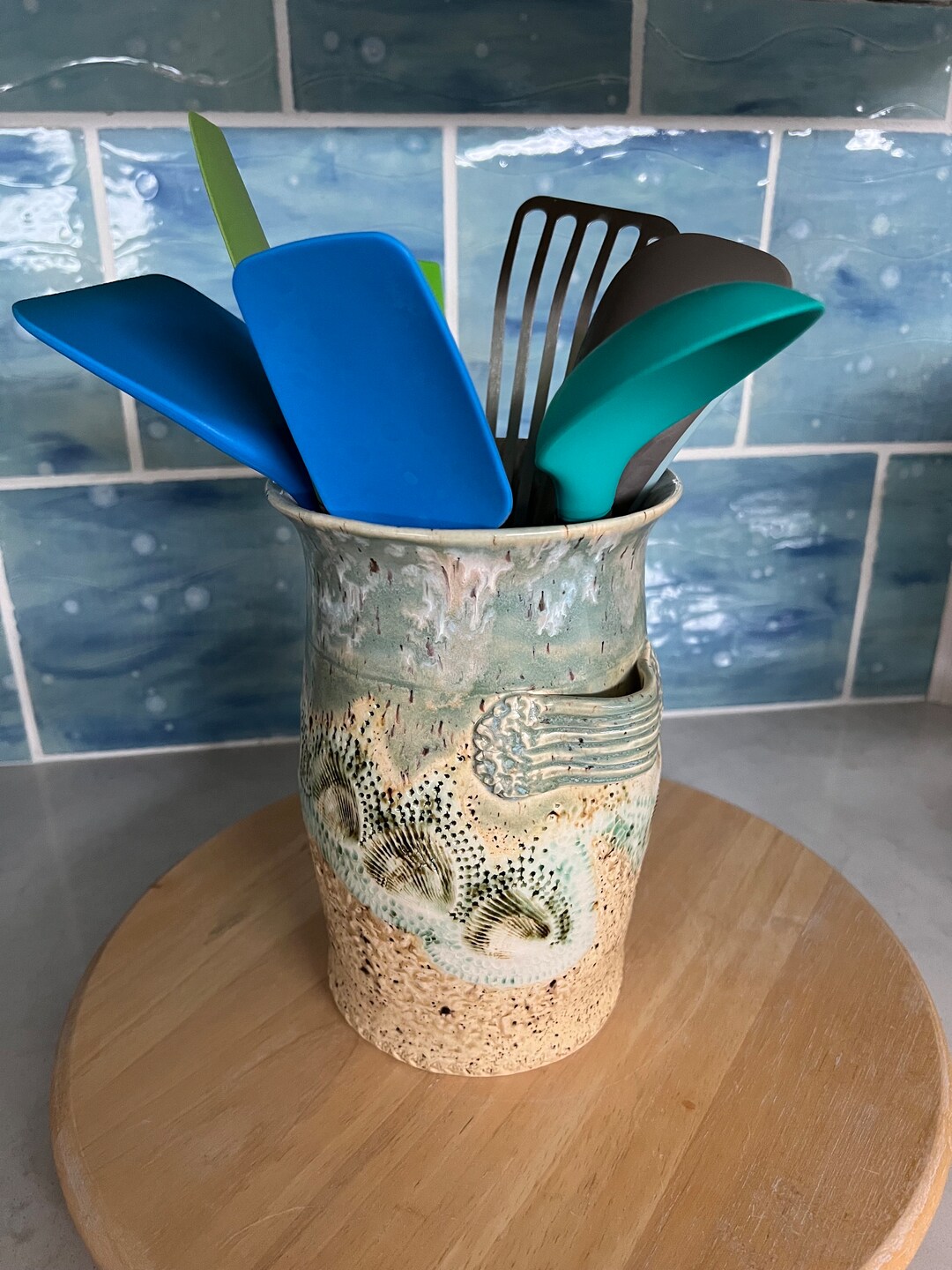 This Vase Can Be Used as a Wine Chiller, Vase or Utensil Holder. It is ...