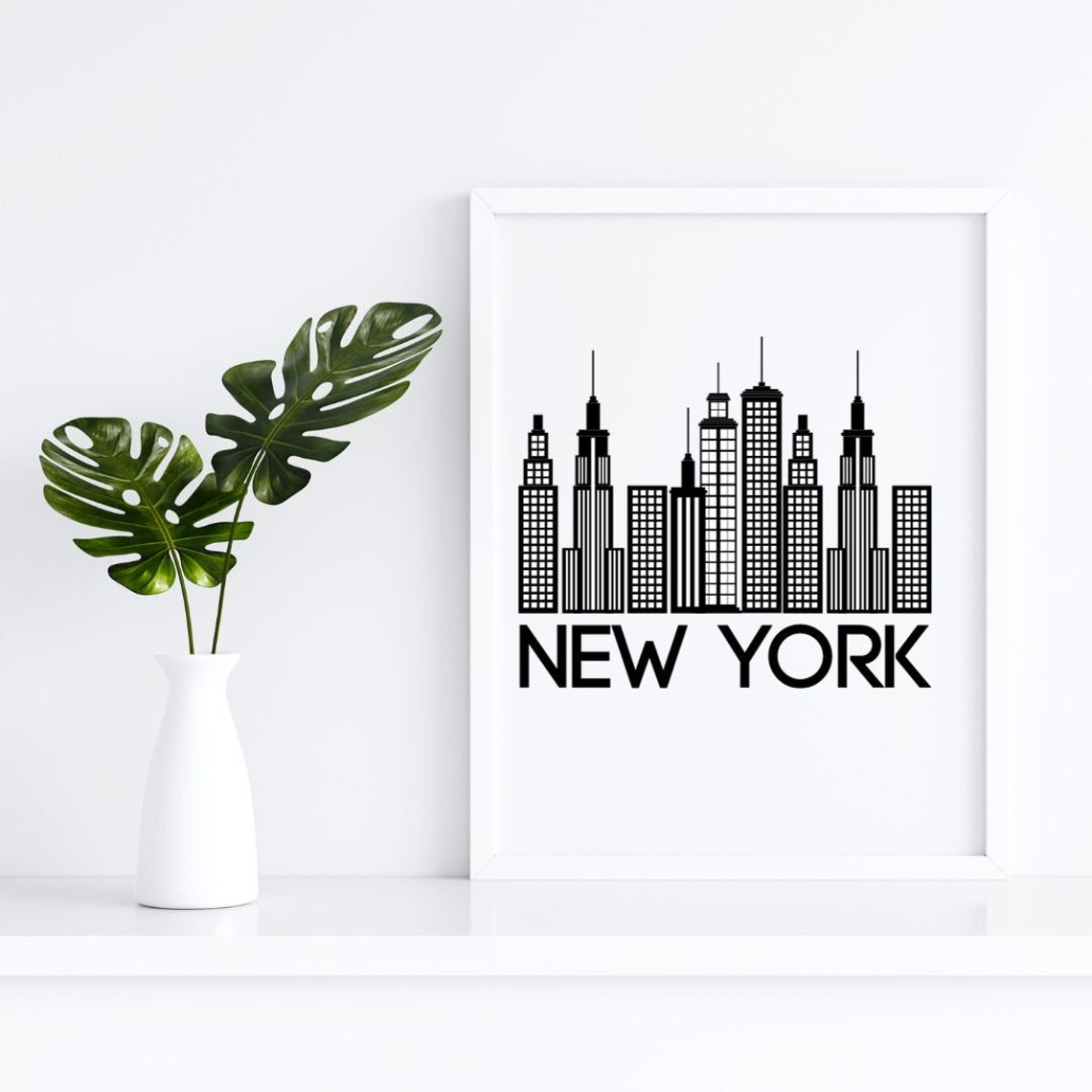 New York Skyline Svg, NYC Skyline Svg Clipart, New York City SVG ...