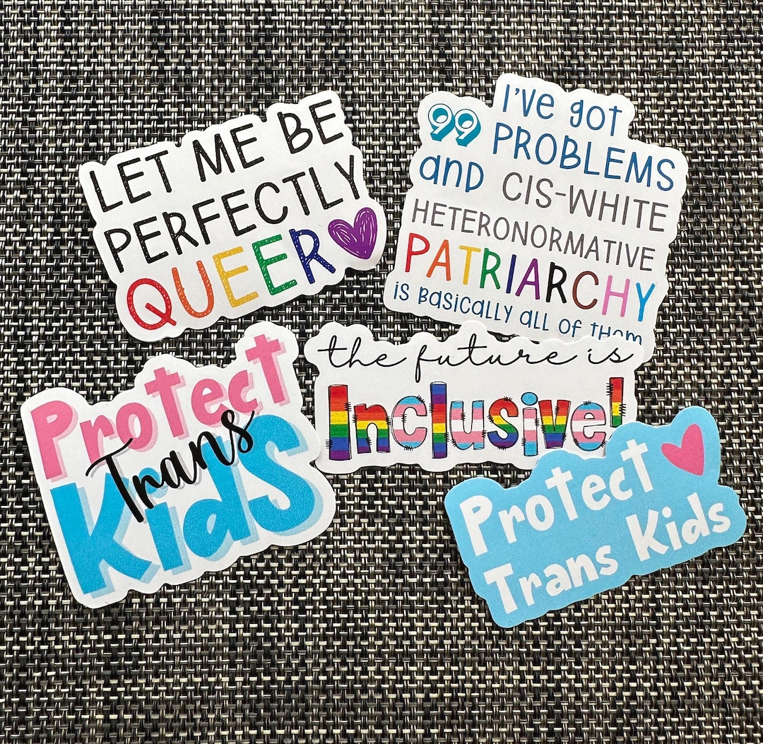5 Pack Inclusive Stickers | Pride Decals | Smash the Patriarchy | Die ...