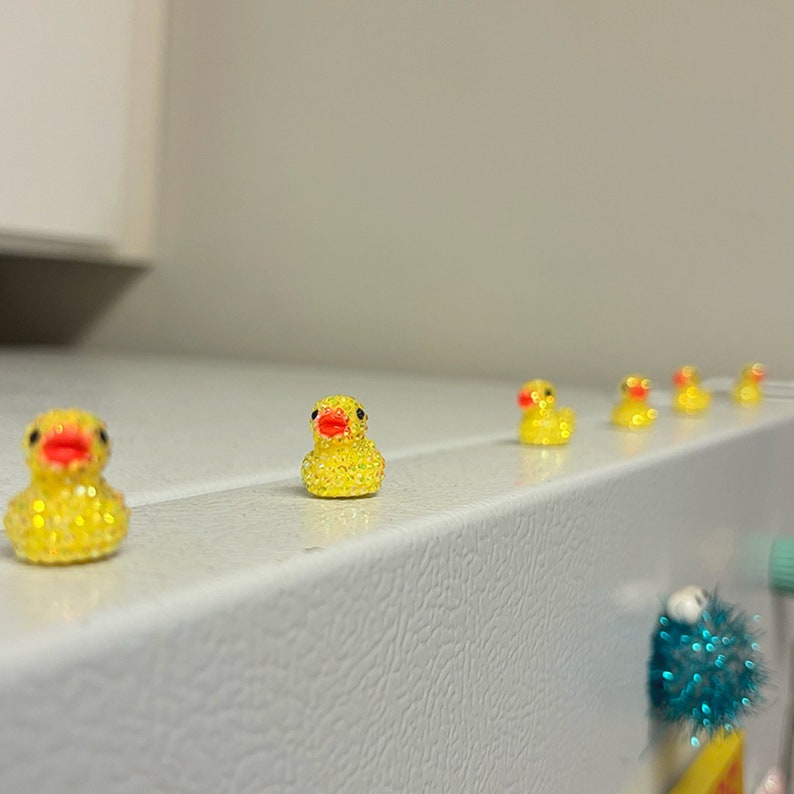 Rhinestone Rubber Ducky Magnets 6pk - Etsy