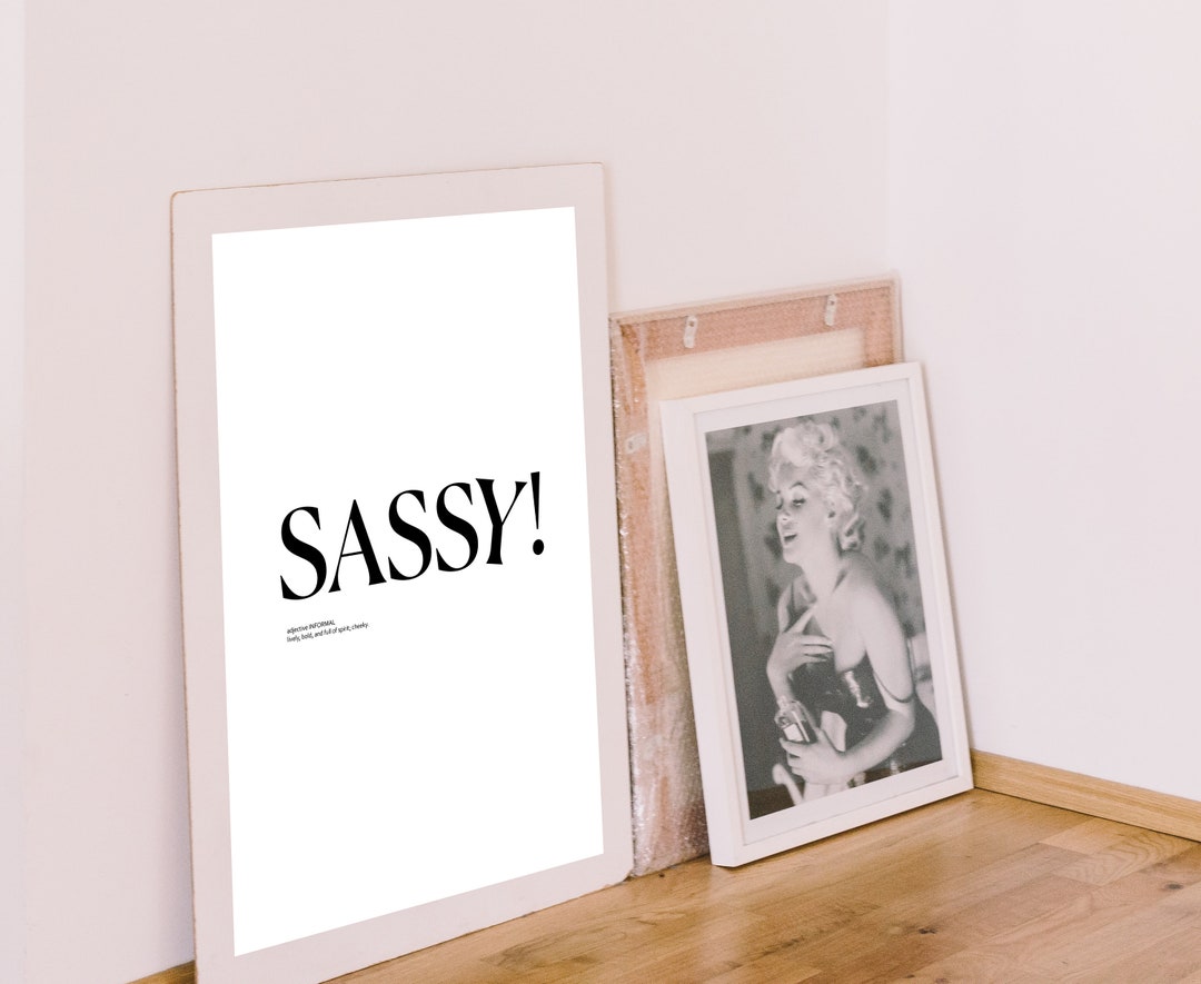 Sassy Art Print Etsy