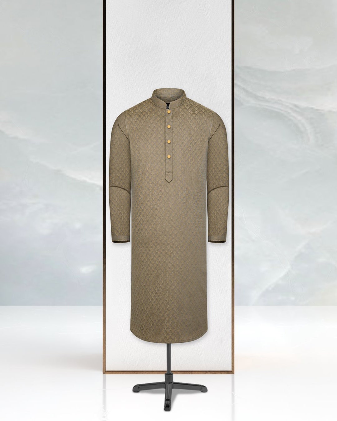 Beige Premium Panjabi/kurta 100% Cotton - Etsy