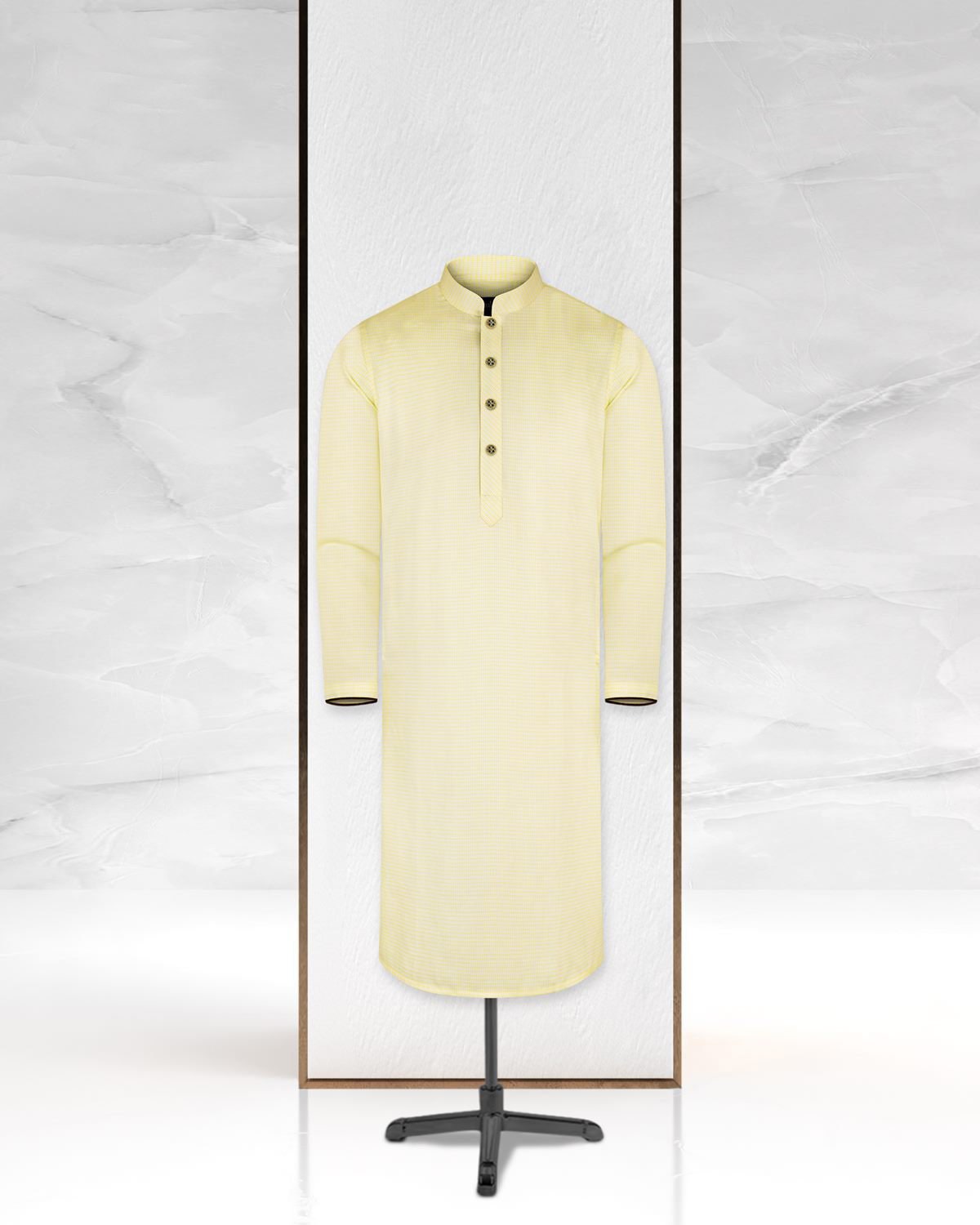 White/ Pale Yellow Luxury Panjabi/kurta Premium 100% Cotton - Etsy
