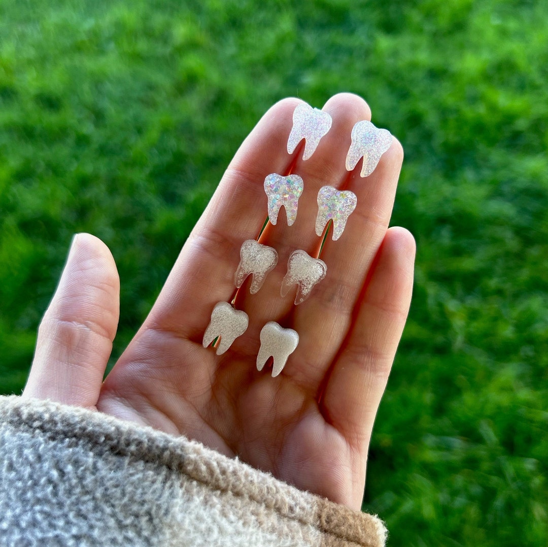 Dental Molar Earrings, Stud Earrings, Dental Gift, Tooth Earrings ...