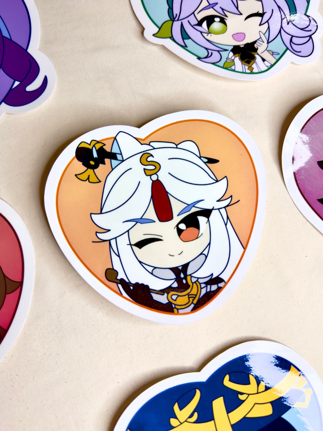 6 STYLES Chibi Genshin Impact Stickers Ningguang Sticker - Etsy