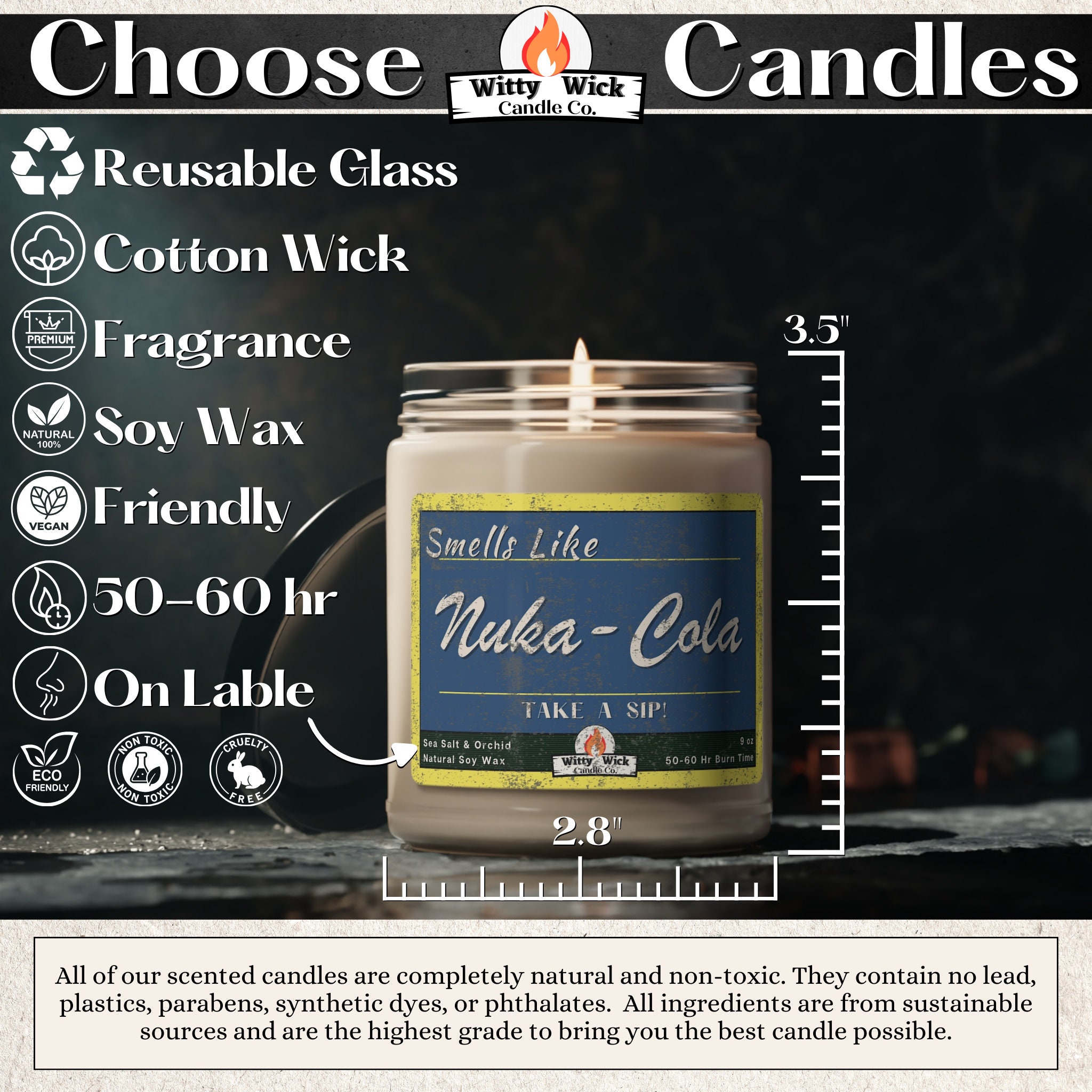 Fallout Candle, Fallout Decoration, Nuka Cola Glass, Nuka Cola Bottle ...