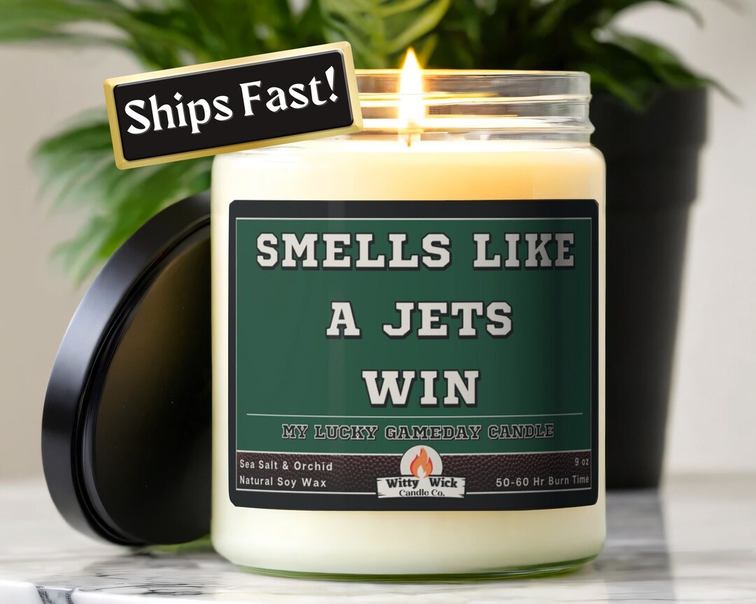 NY Jets, Jets Fans Gifts, Team Spirit Candle, Jets Football, Smells ...