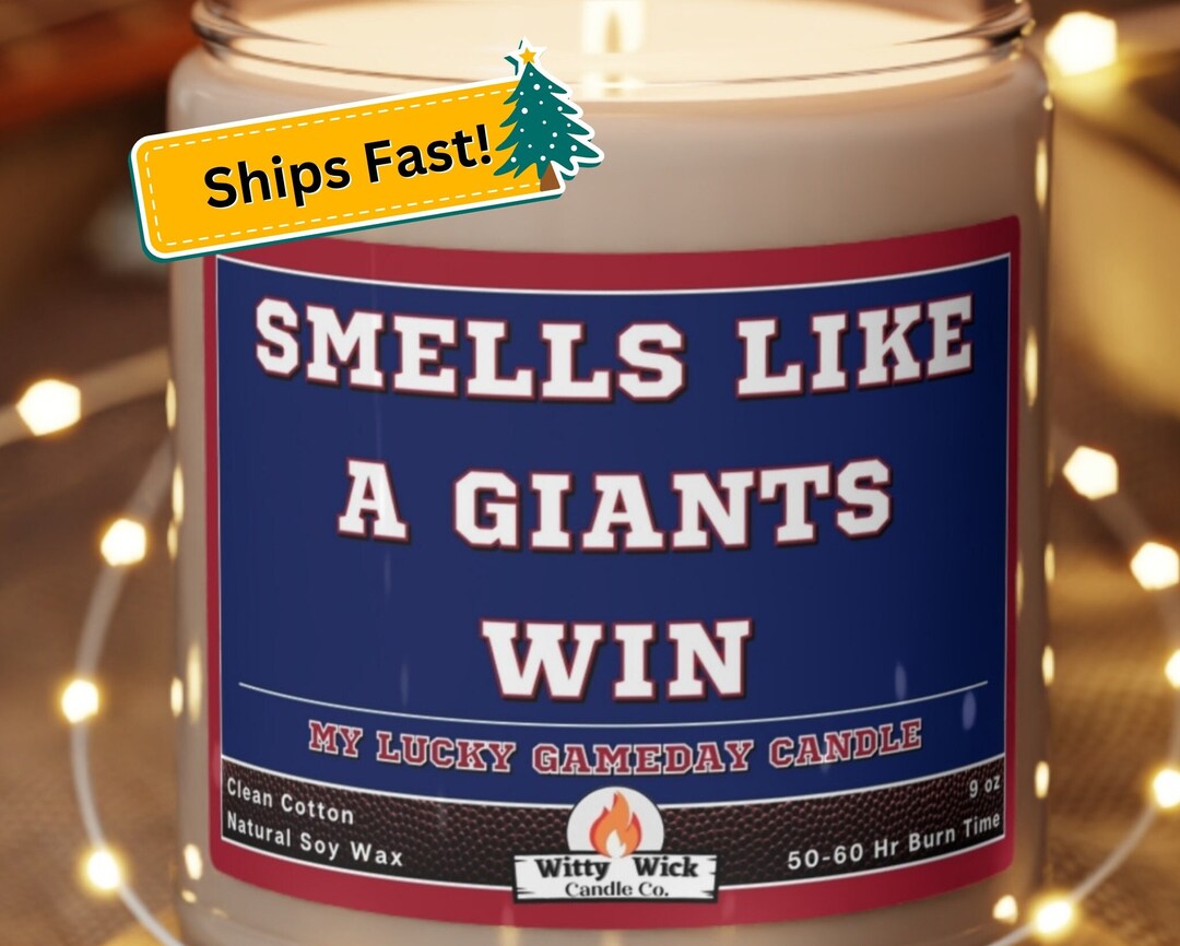 Smells Like A Win, New York Giants Victory, NYC Jints Wins Sport Theme ...