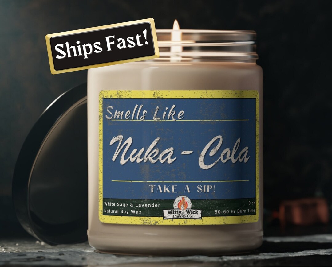 Fallout Candle, Fallout Decoration, Nuka Cola Glass, Nuka Cola Bottle ...