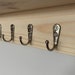 Handmade Wall Mounted Key Holder With Shelf silver Hooks Key Holder ...
