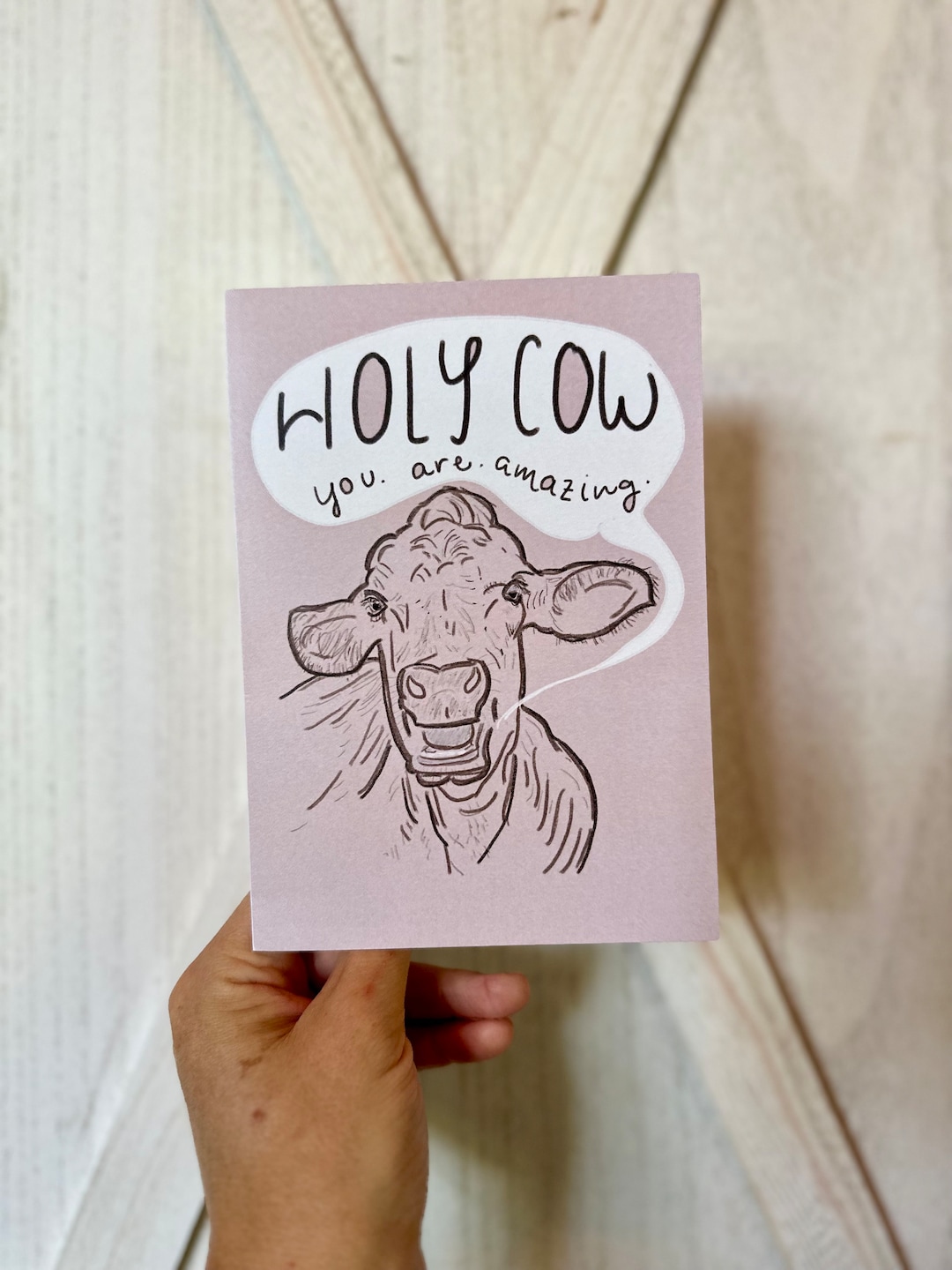 Holy Cow Congratulations Card 5x7 - Etsy