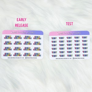 Mini Back to School Sticker Sheets | Planner Stickers | Journaling ...