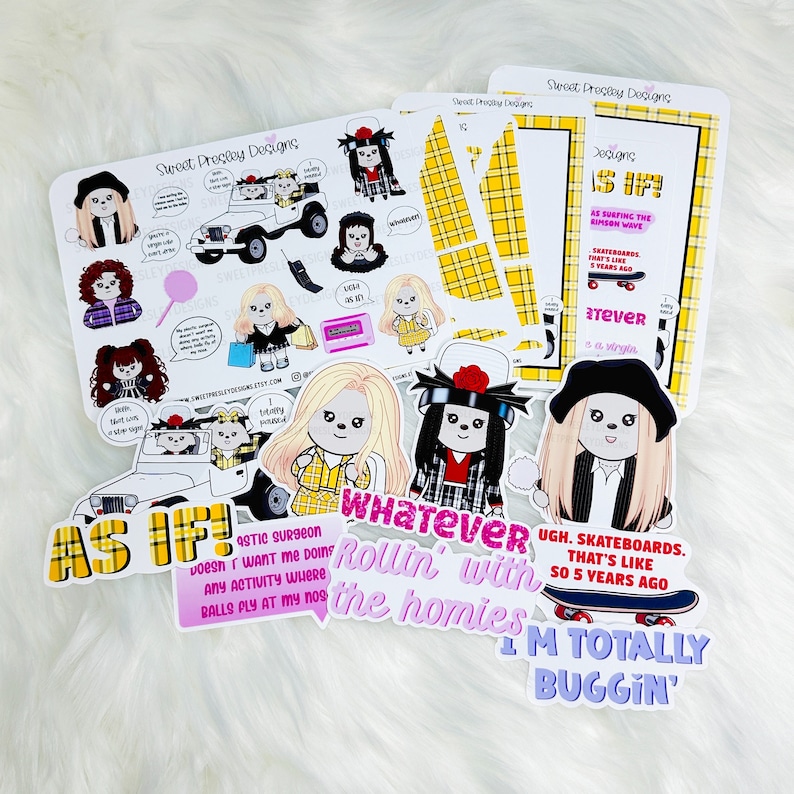 Totally Clueless Deco Stickers | Die Cut Stickers | Passport A6 ...