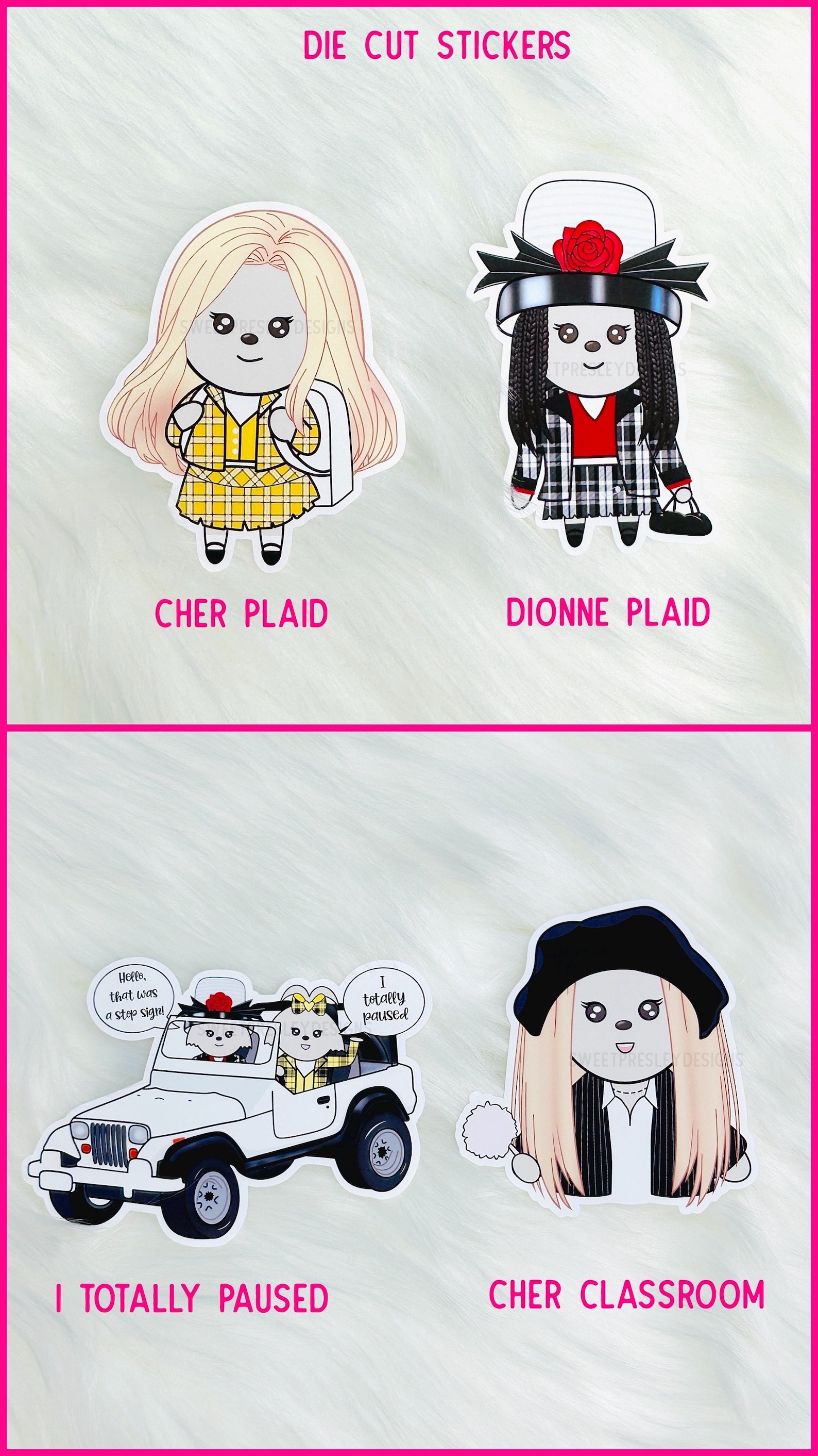 Totally Clueless Deco Stickers | Die Cut Stickers | Passport A6 ...
