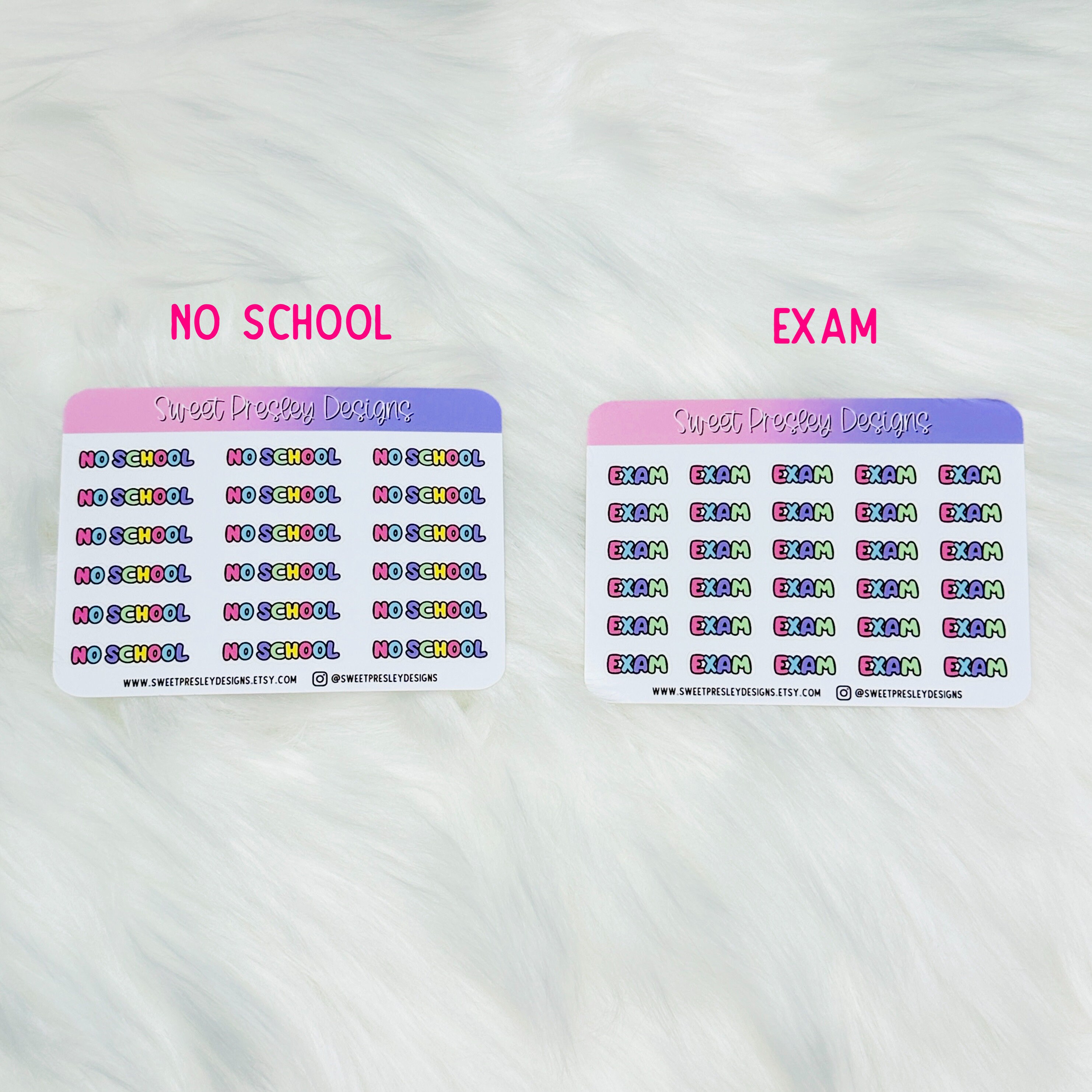 Mini Back to School Sticker Sheets | Planner Stickers | Journaling ...