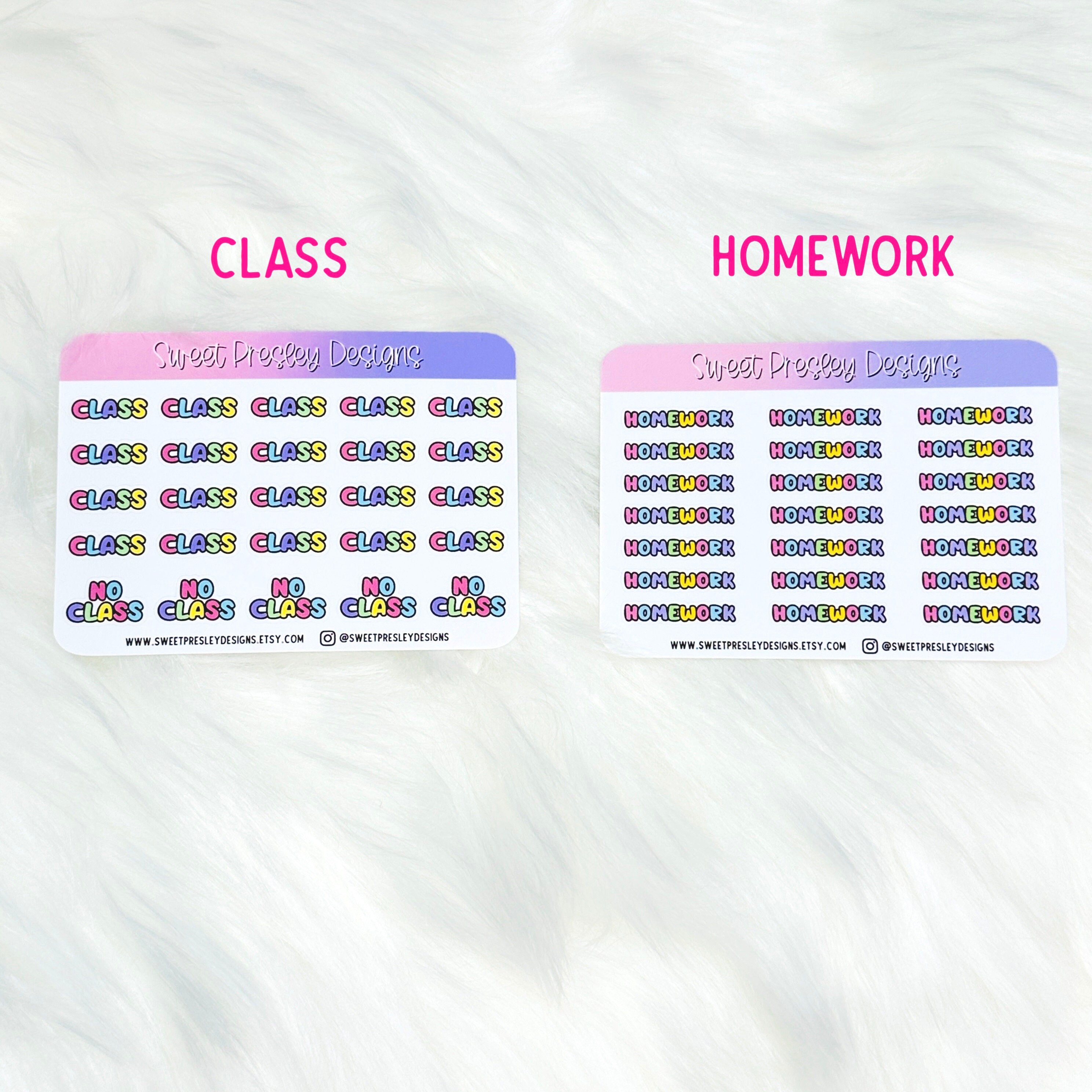 Mini Back to School Sticker Sheets | Planner Stickers | Journaling ...