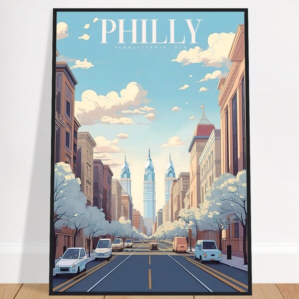 Philadelphia Travel Poster - Etsy