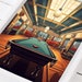 Pool Table Poster Billiards Vintage Game Wall Art Home Decor Art Print ...